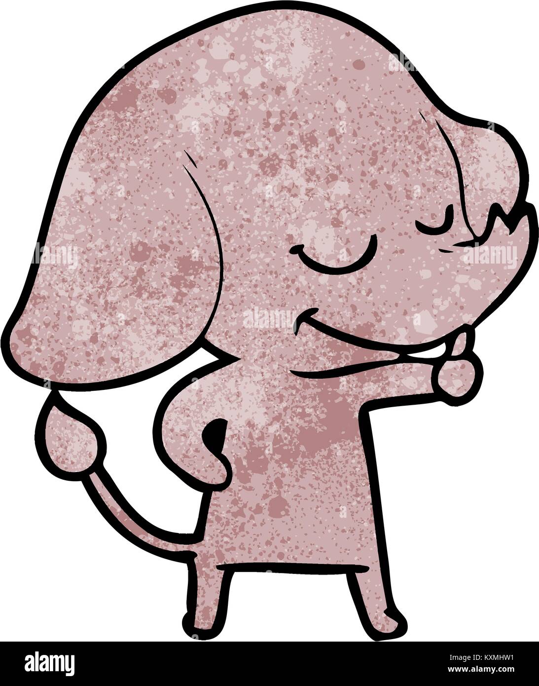 cartoon smiling elephant Stock Vector Image & Art - Alamy