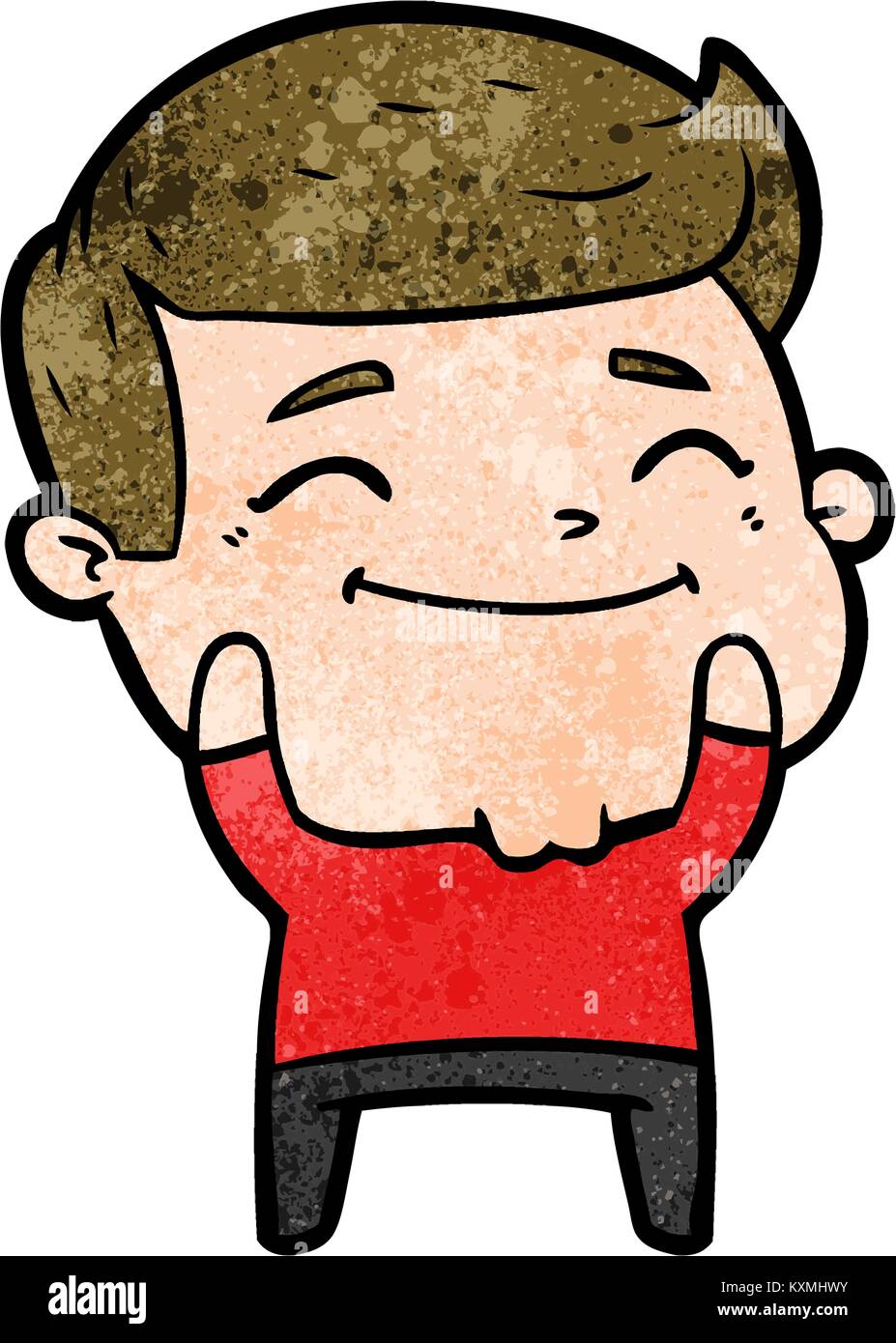 happy cartoon man Stock Vector Image & Art - Alamy
