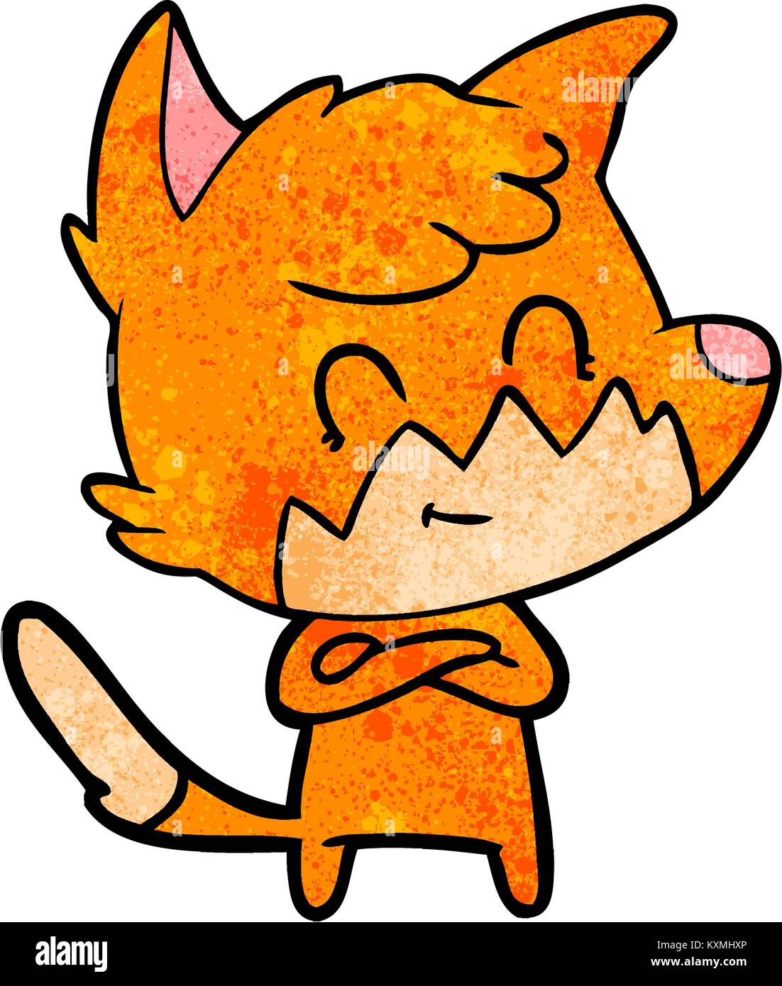cartoon friendly fox Stock Vector Image & Art - Alamy