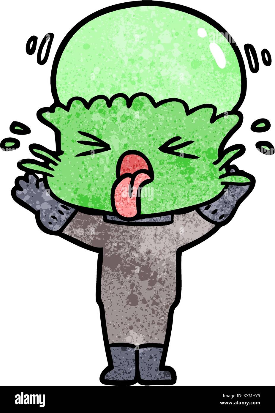 weird cartoon alien Stock Vector Image & Art - Alamy