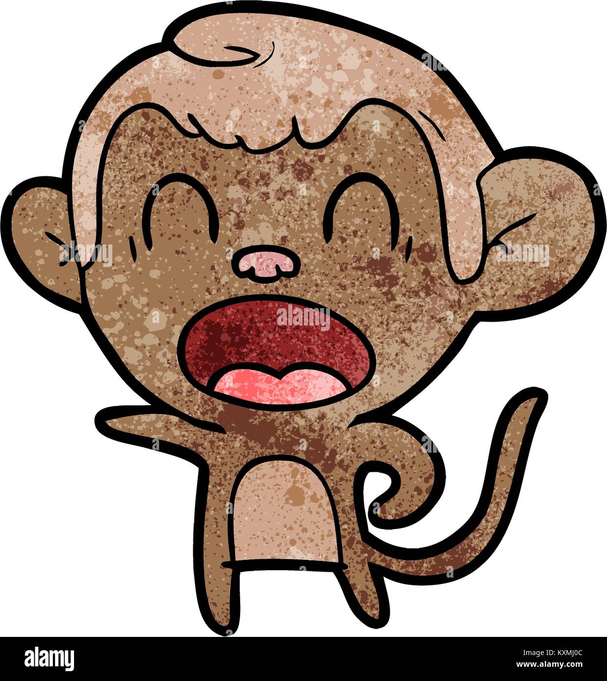 shouting cartoon monkey Stock Vector Image & Art - Alamy