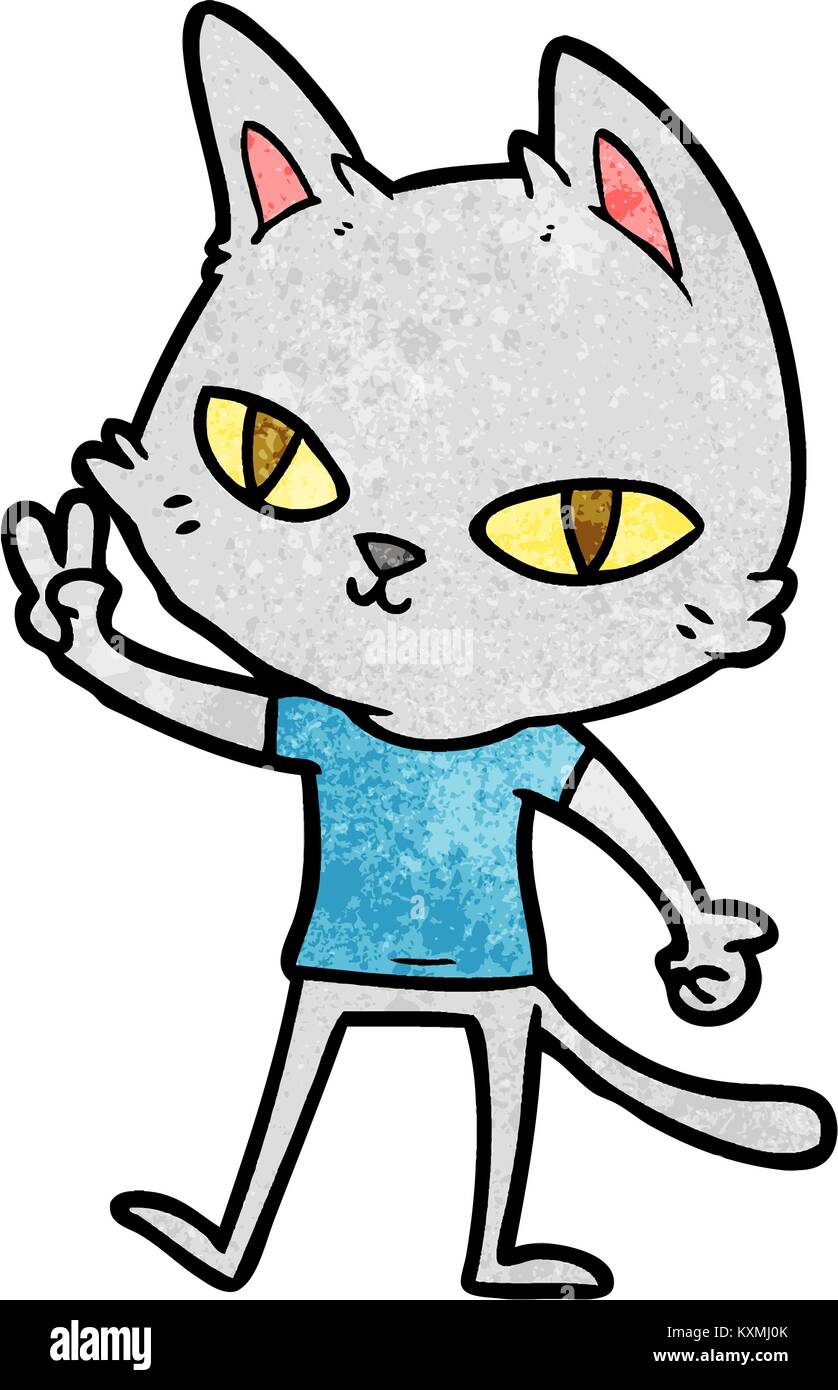 cartoon cat waving Stock Vector Image & Art - Alamy