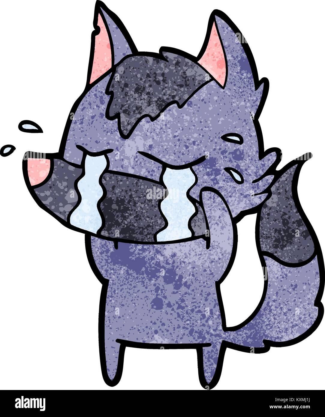 cartoon crying wolf Stock Vector Image & Art - Alamy