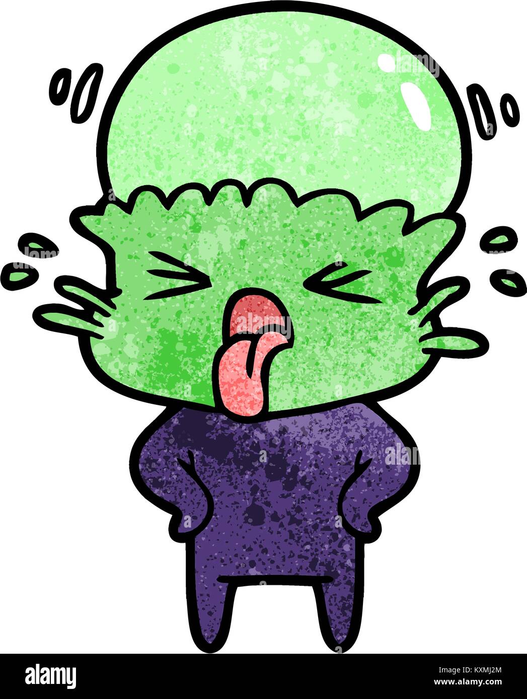 weird cartoon alien Stock Vector Image & Art - Alamy