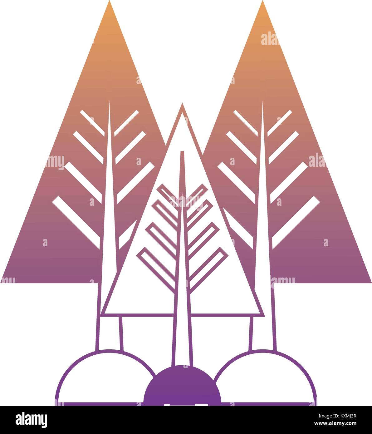 pine trees icon Stock Vector Image & Art - Alamy