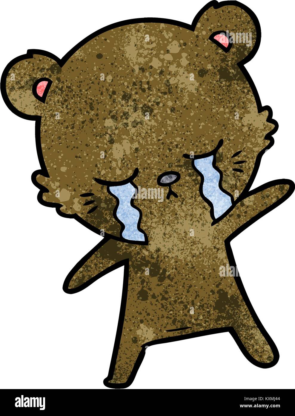 crying cartoon bear Stock Vector Image & Art - Alamy