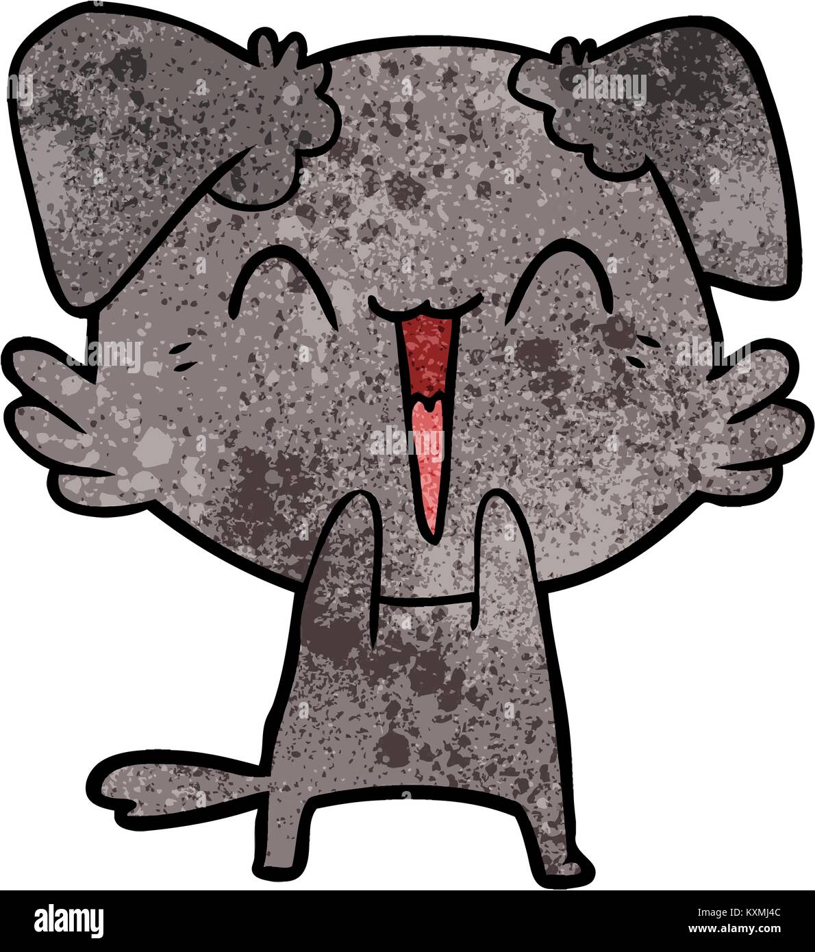 happy little dog cartoon Stock Vector Image & Art - Alamy
