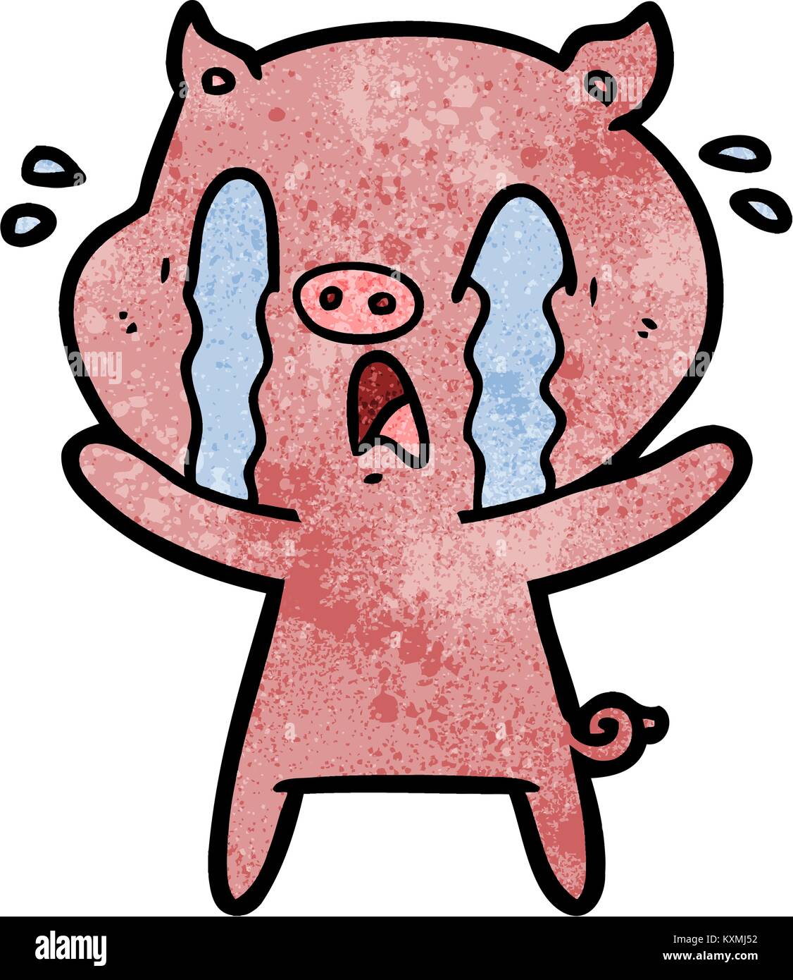 crying pig cartoon Stock Vector Image & Art - Alamy
