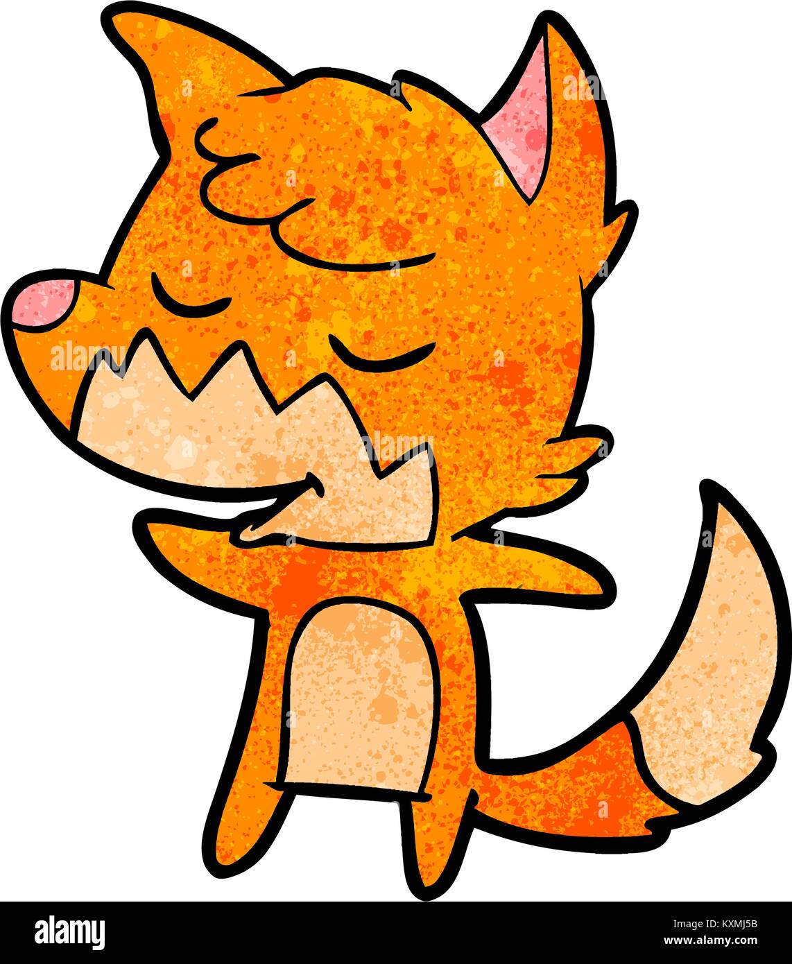 friendly cartoon fox Stock Vector Image & Art - Alamy