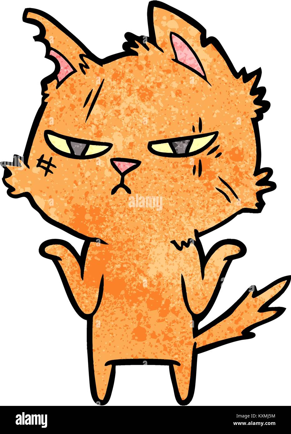 tough cartoon cat Stock Vector Image & Art - Alamy