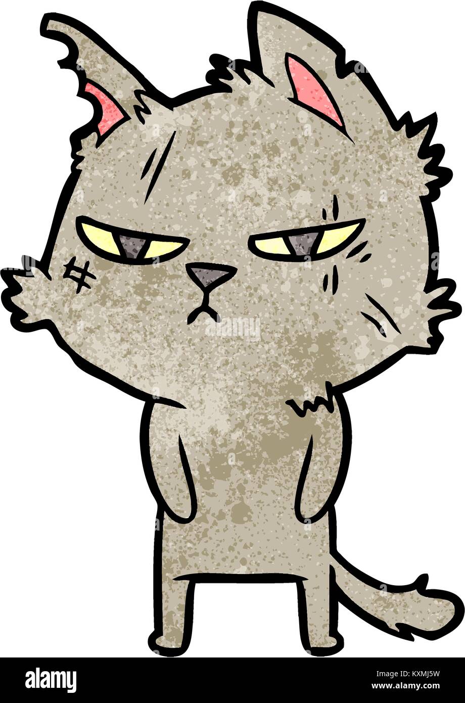 tough cartoon cat Stock Vector Image & Art - Alamy