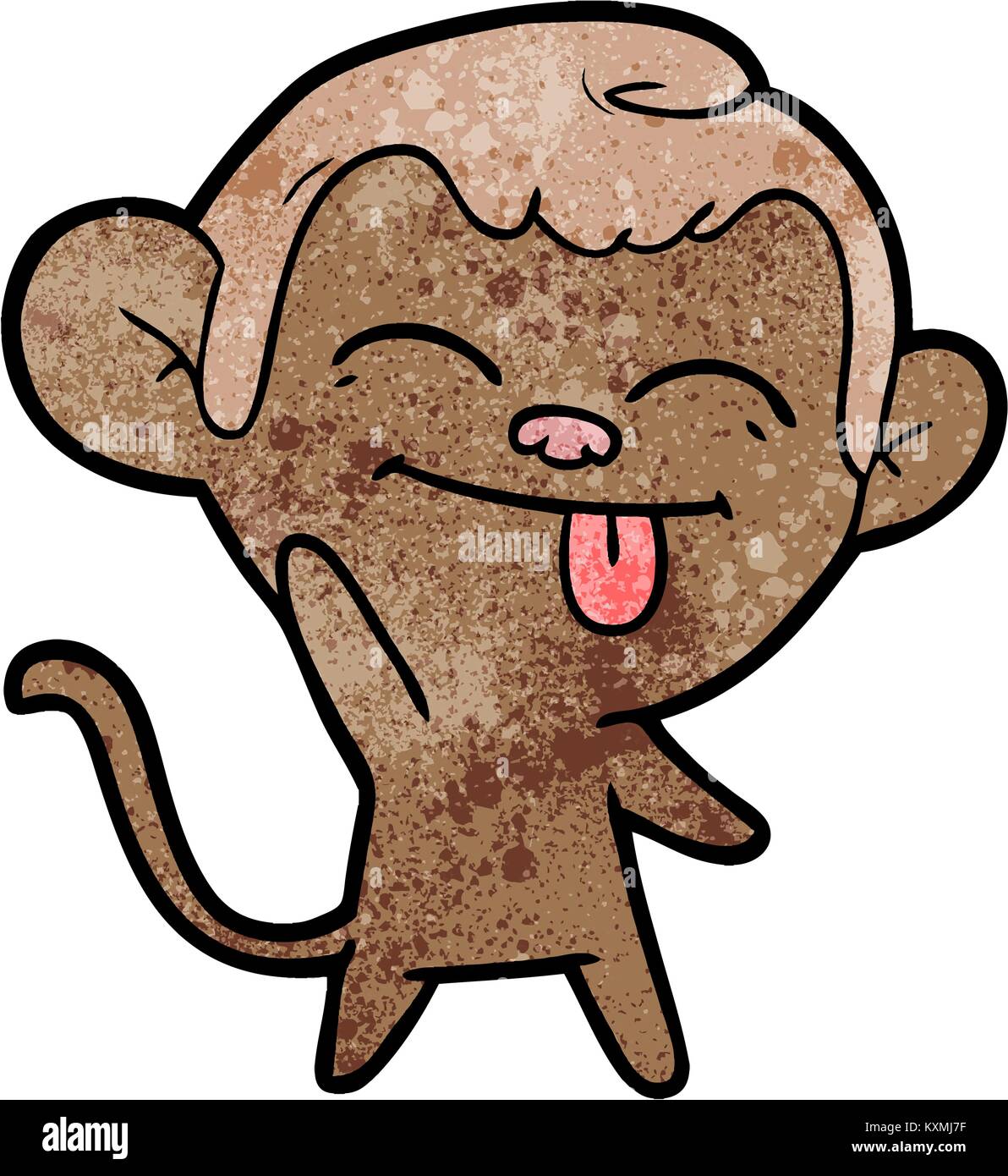 funny cartoon monkey waving Stock Vector Image & Art - Alamy