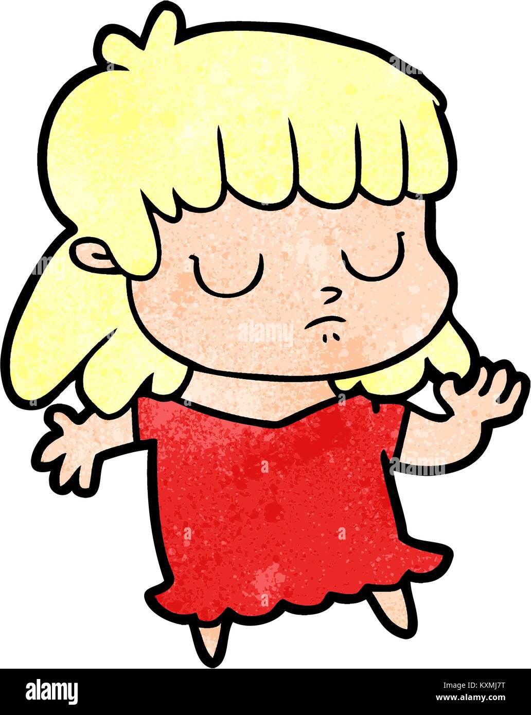 cartoon indifferent woman Stock Vector Image & Art - Alamy