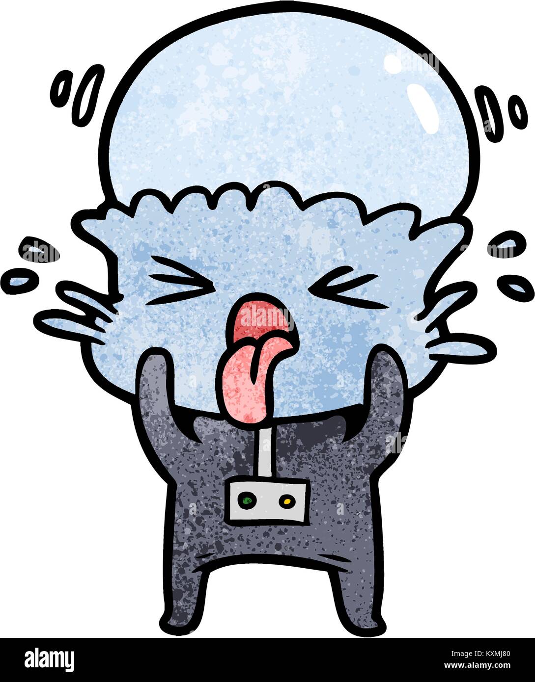 weird cartoon alien Stock Vector Image & Art - Alamy