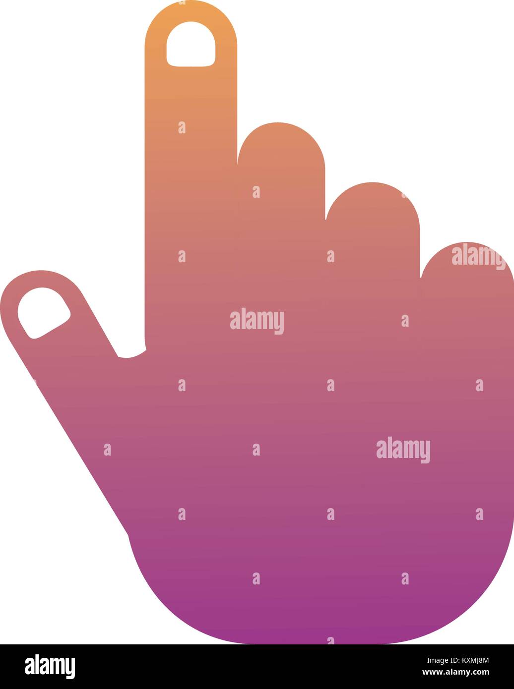 hand pointing icon image Stock Vector Image & Art - Alamy