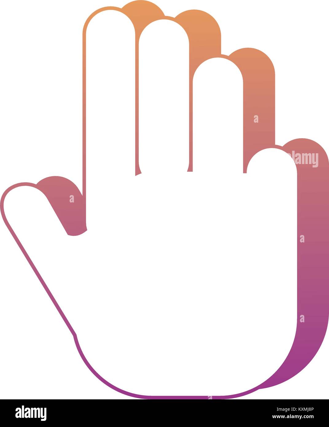 human hand icon Stock Vector Image & Art - Alamy