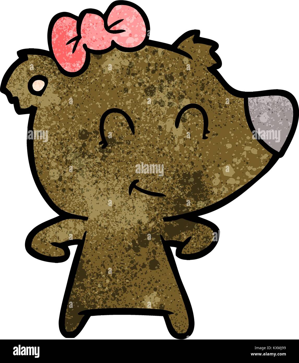female bear cartoon Stock Vector Image & Art - Alamy