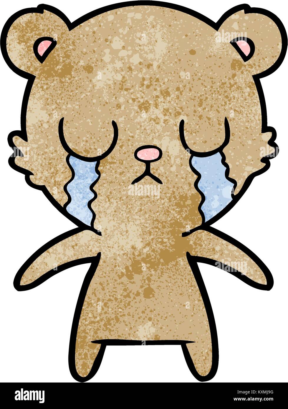 crying cartoon bear Stock Vector Image & Art - Alamy