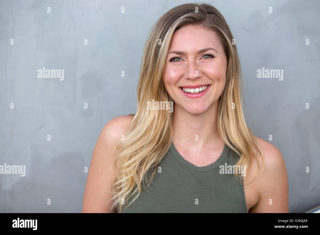 Beautiful smile from youthful bright cheerful natural woman, confident ...