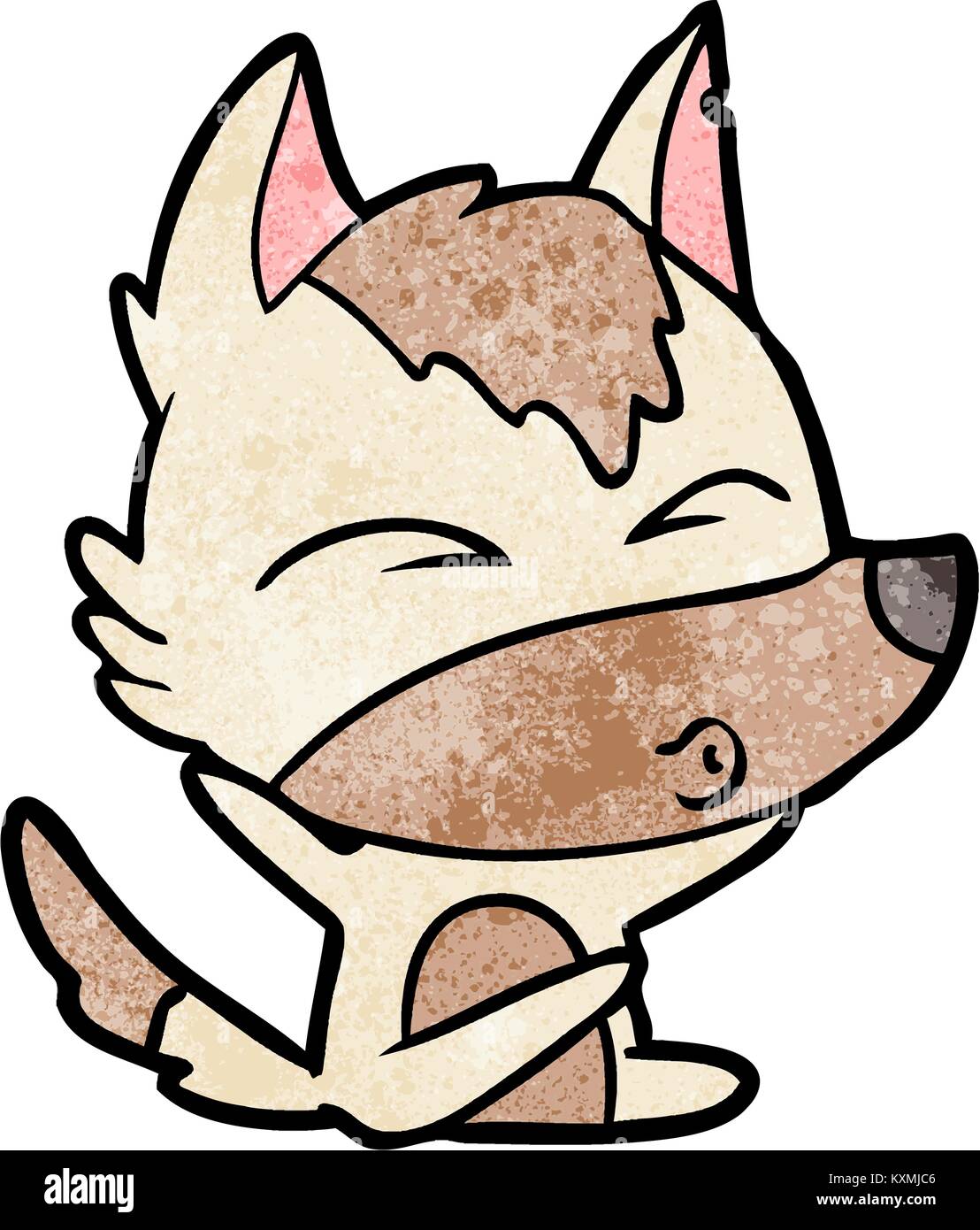 cartoon wolf whistling Stock Vector Image & Art - Alamy