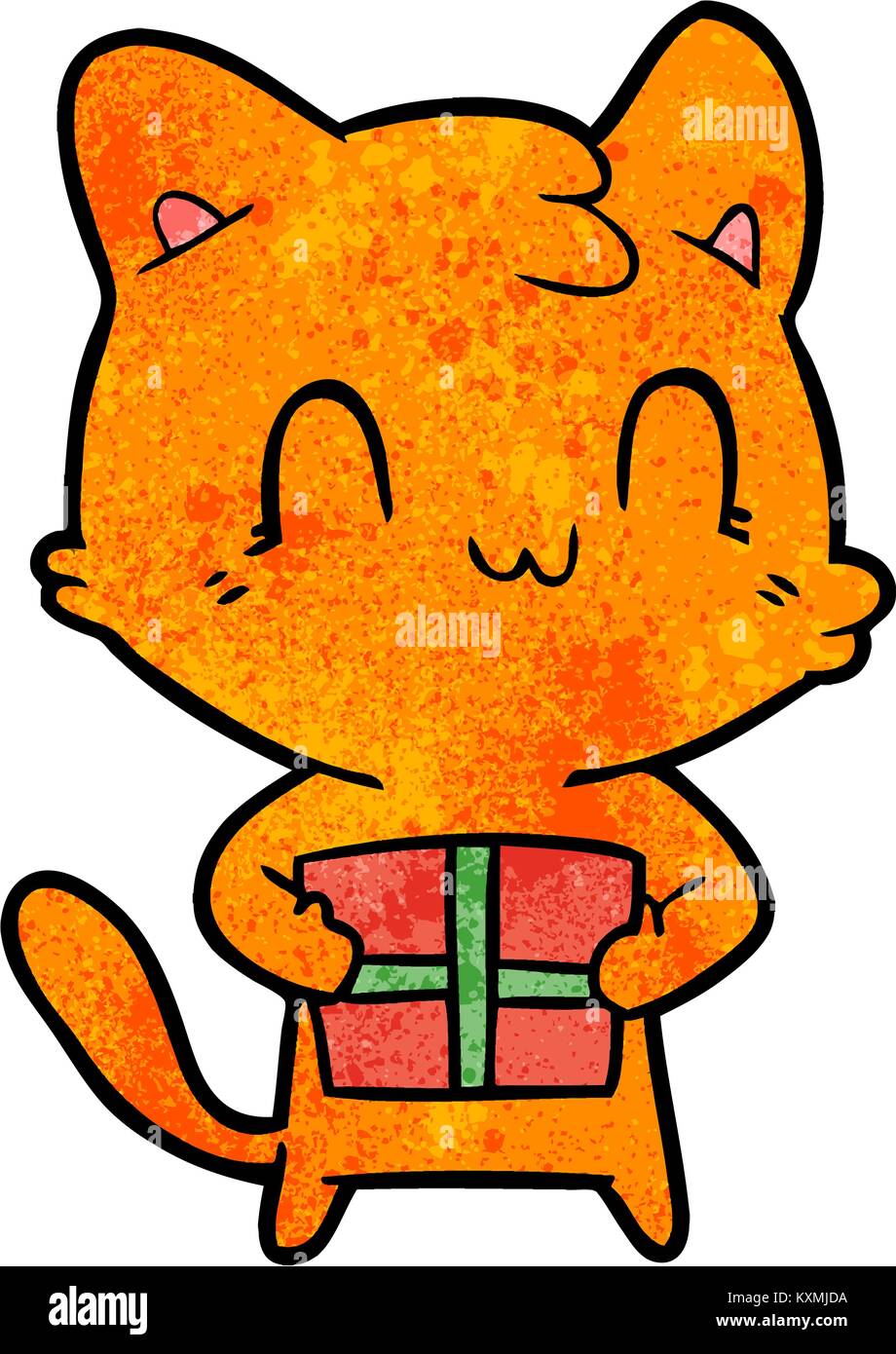 cartoon happy cat Stock Vector Image & Art - Alamy