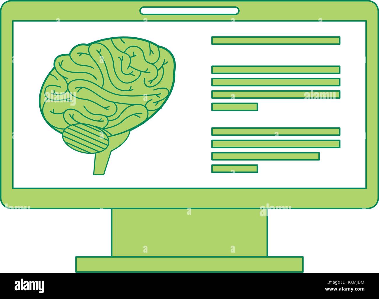 Brain monitor Stock Vector Images - Alamy