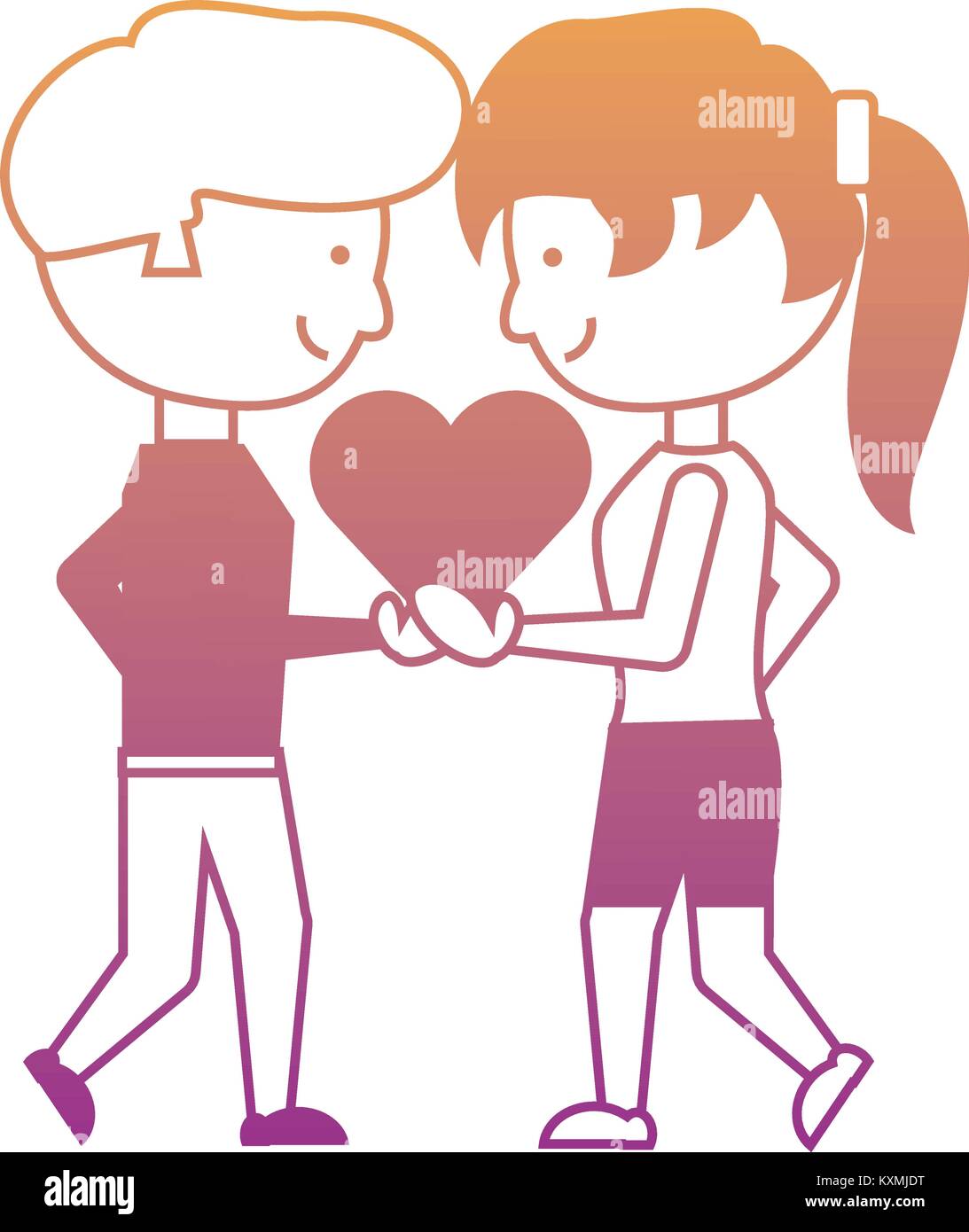 Affectionate attractive Stock Vector Images - Alamy