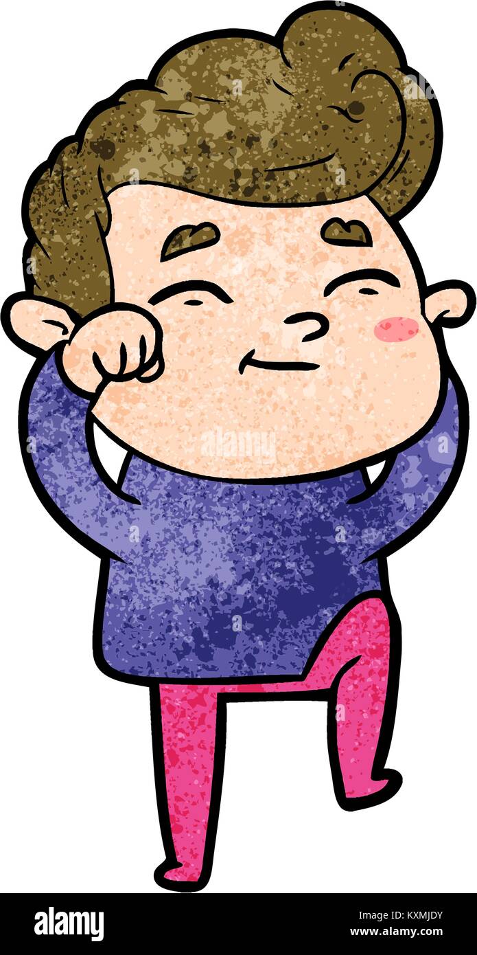 happy cartoon man Stock Vector Image & Art - Alamy
