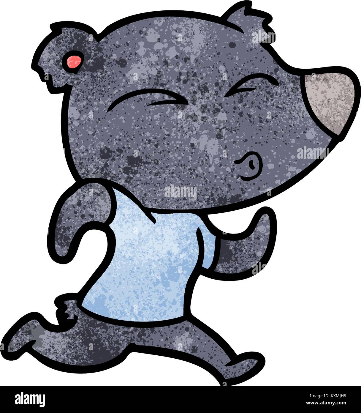 cartoon jogging bear Stock Vector Image & Art - Alamy