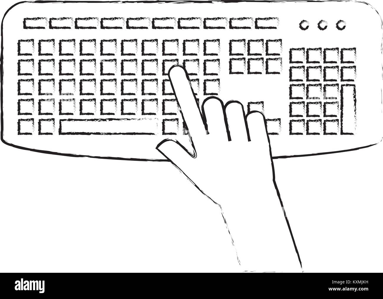user with keyboard icon Stock Vector Image & Art - Alamy