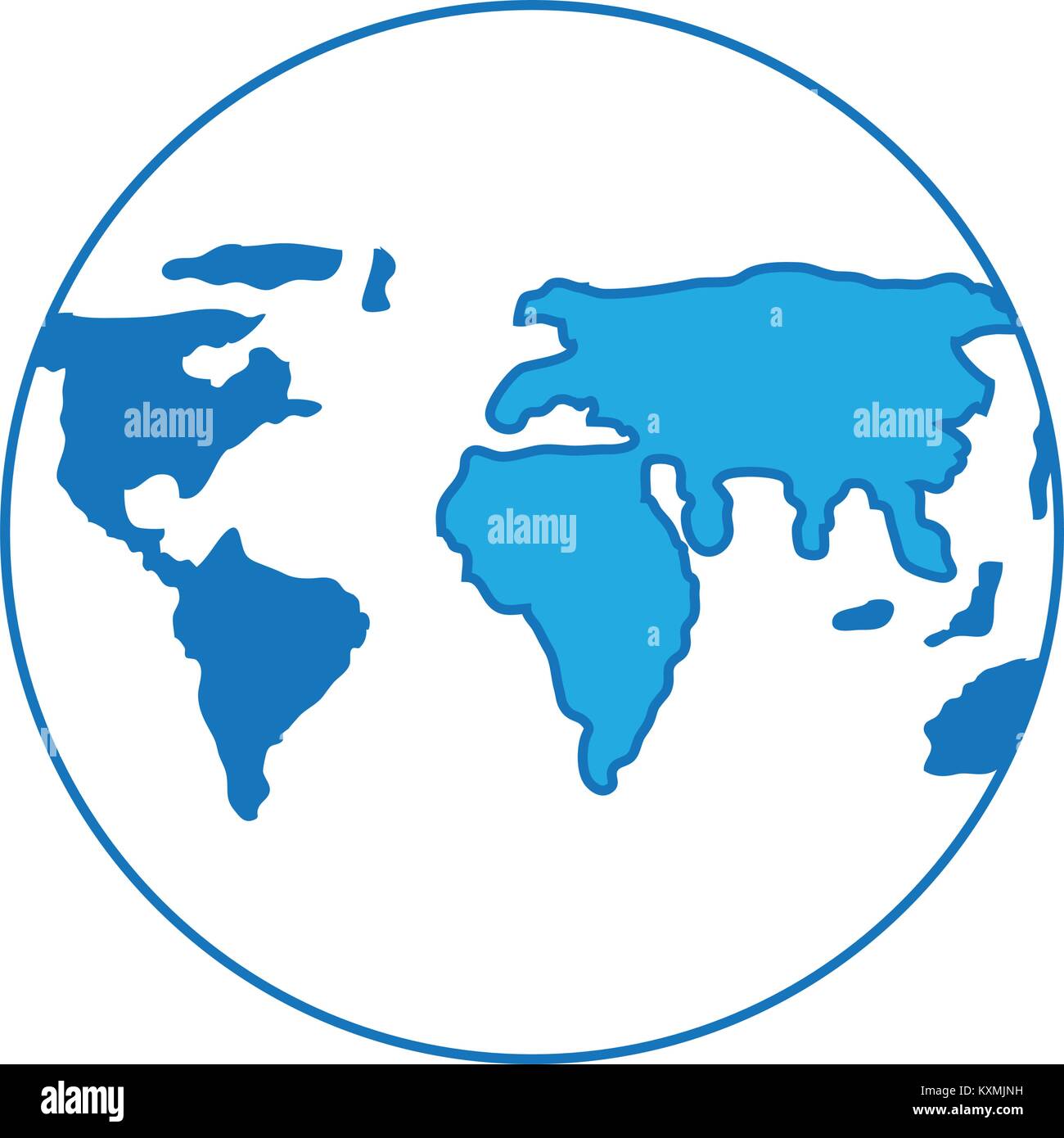 world map sphere icon Stock Vector Image & Art - Alamy