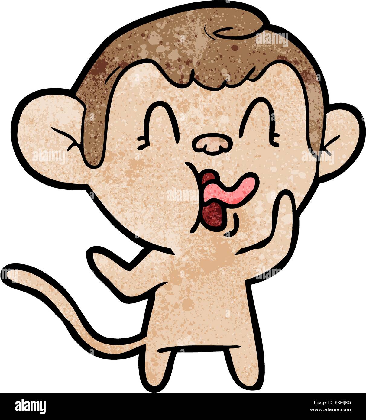 crazy cartoon monkey Stock Vector Image & Art - Alamy