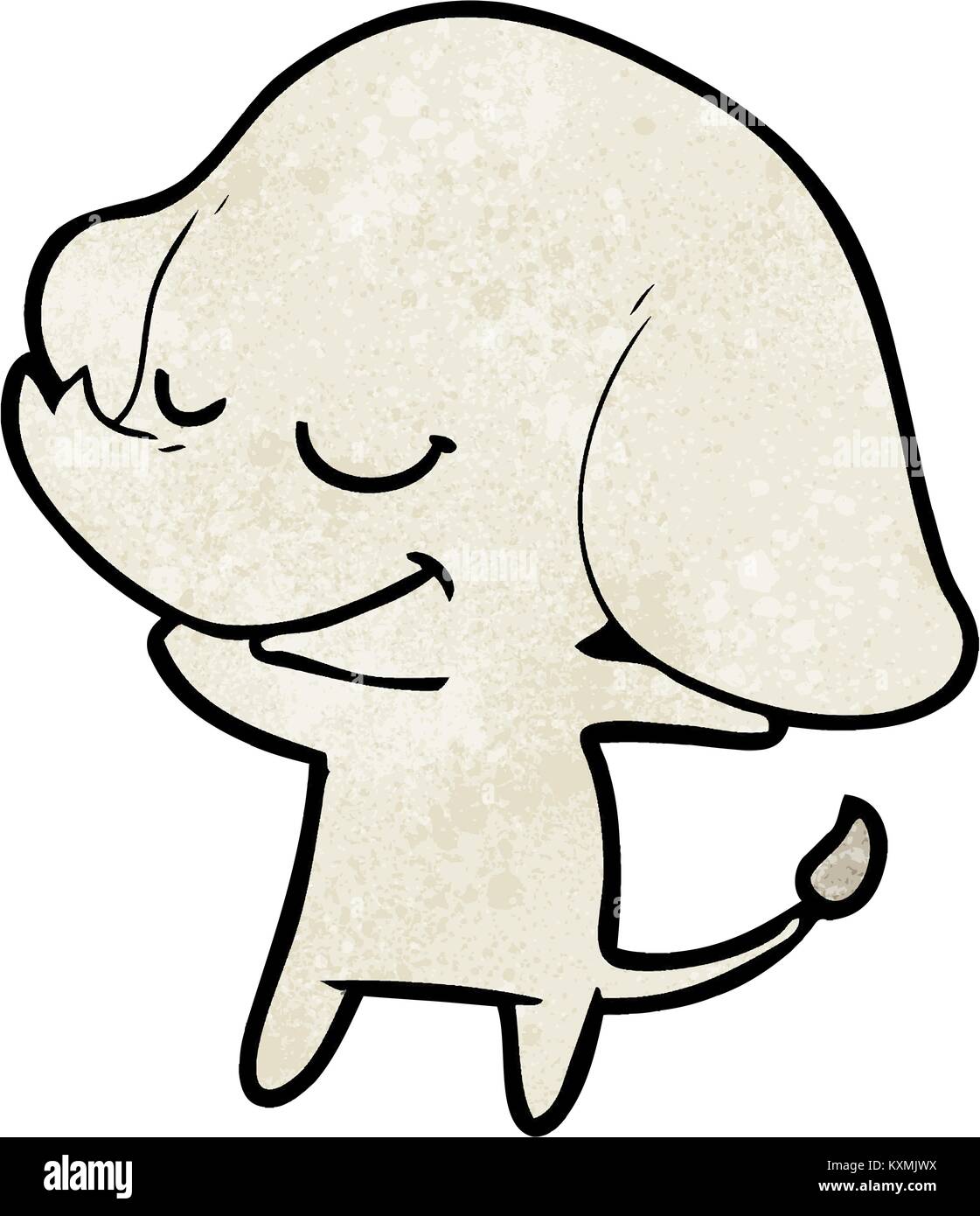 cartoon smiling elephant Stock Vector Image & Art - Alamy
