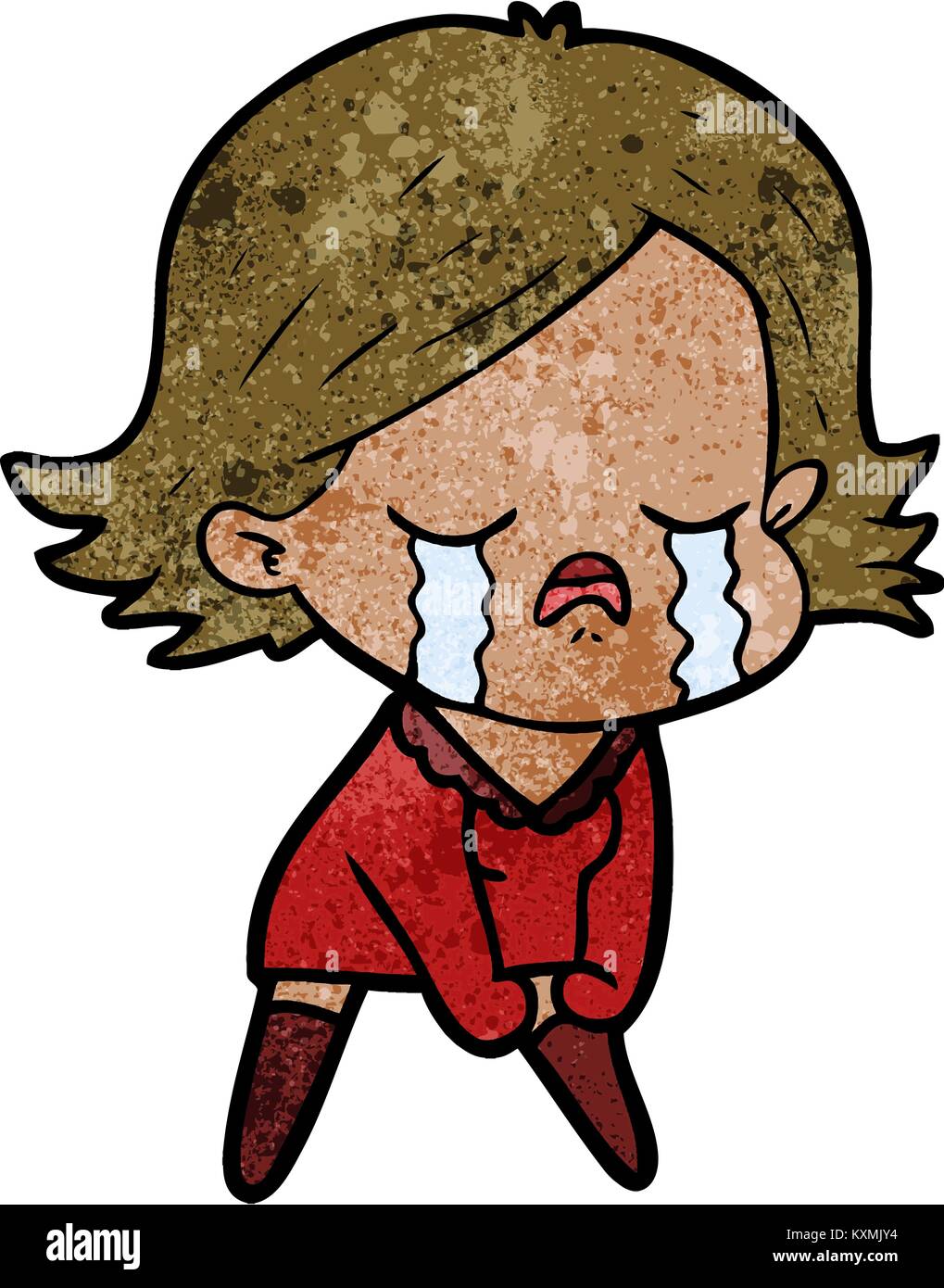cartoon girl crying Stock Vector Image & Art - Alamy