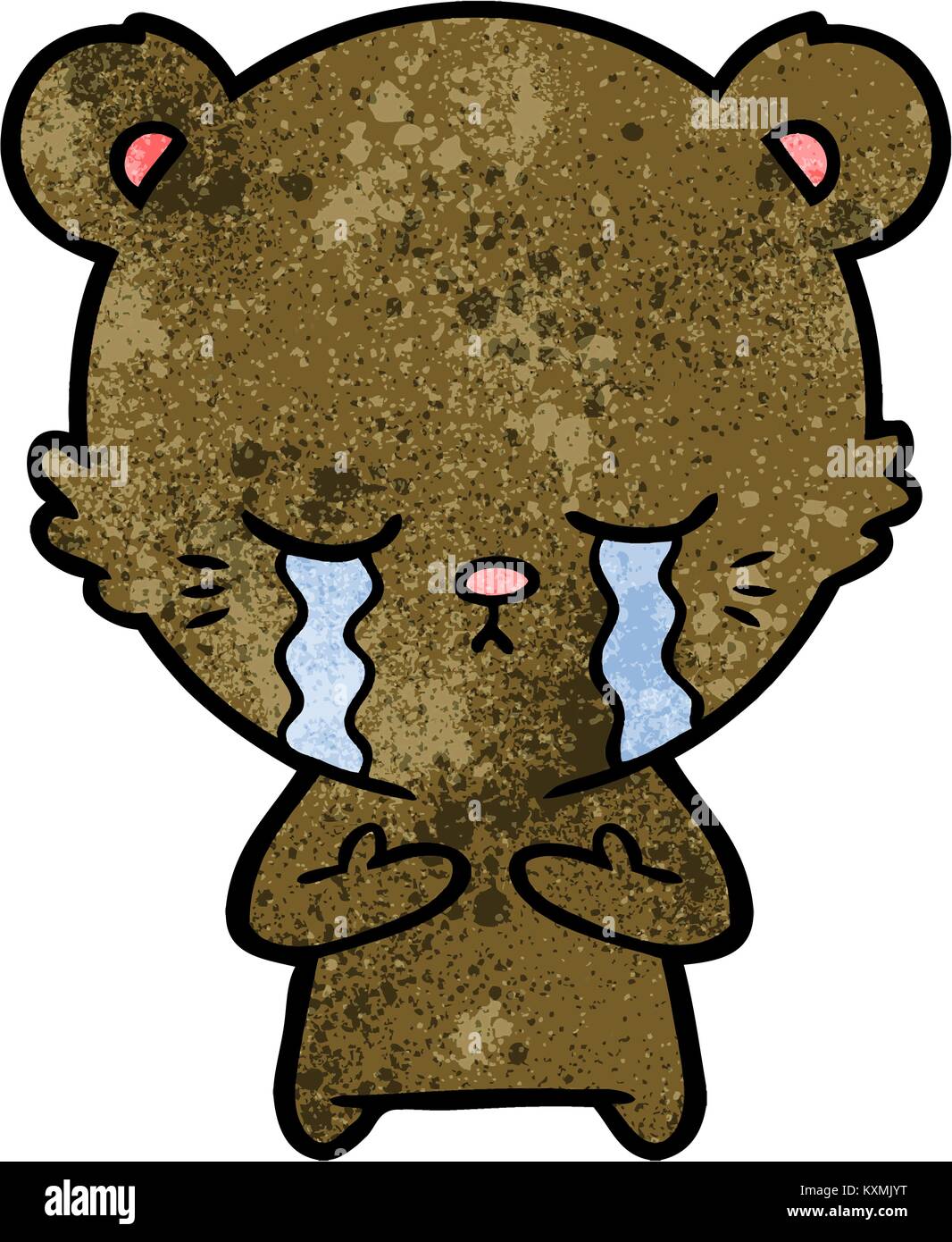 crying cartoon bear Stock Vector Image & Art - Alamy