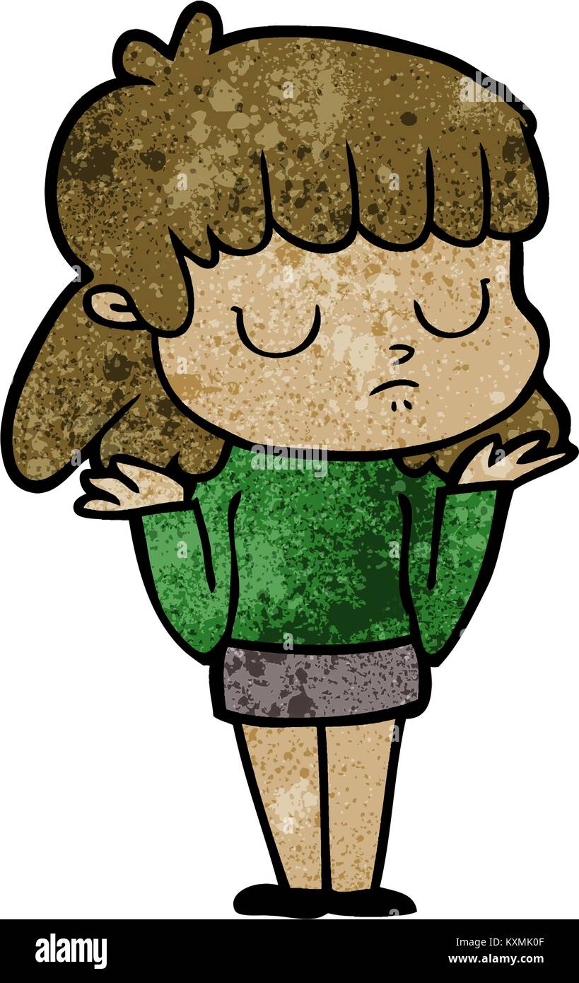 cartoon indifferent woman Stock Vector Image & Art - Alamy