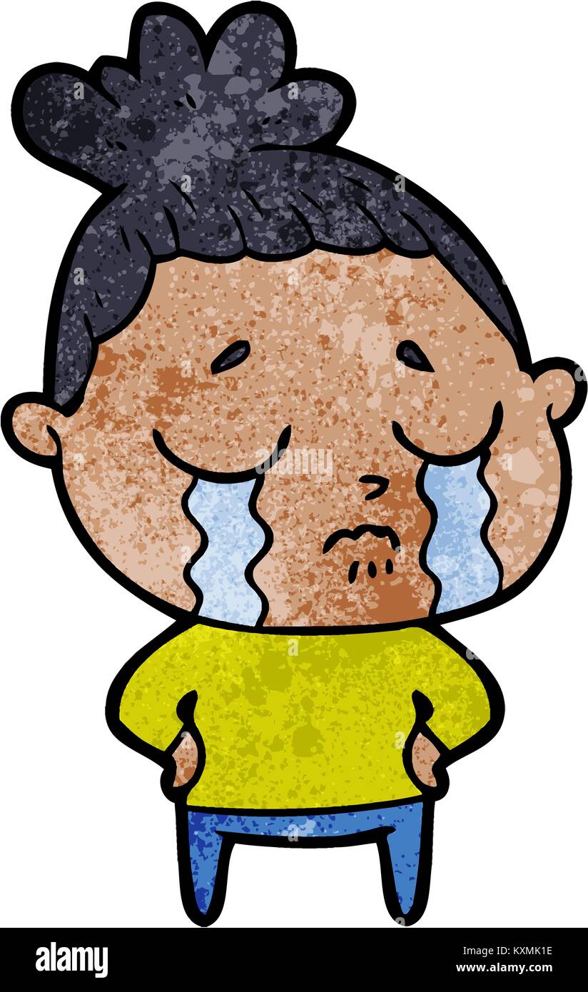 cartoon crying woman Stock Vector Image & Art - Alamy