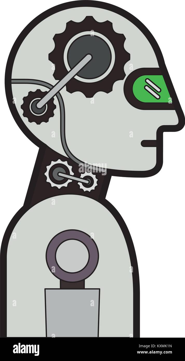 humanoid robot profile icon Stock Vector Image & Art - Alamy