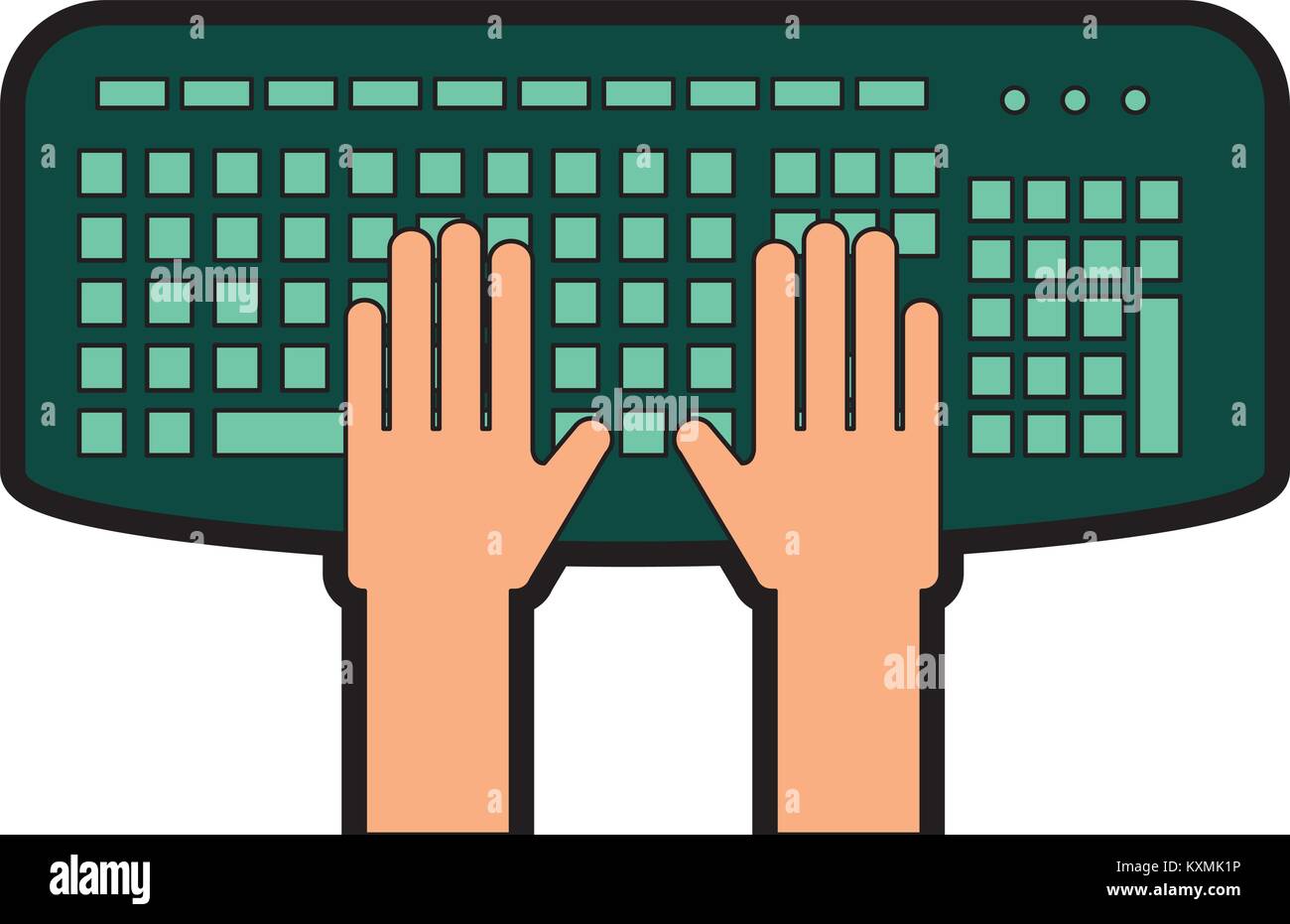 Keyboard entry Stock Vector Images - Alamy