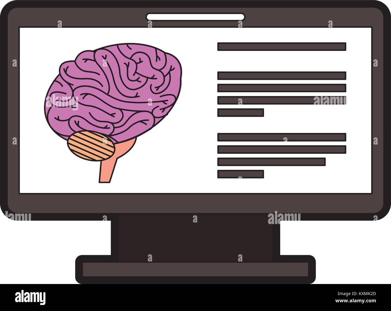 Brain monitor Stock Vector Images - Alamy