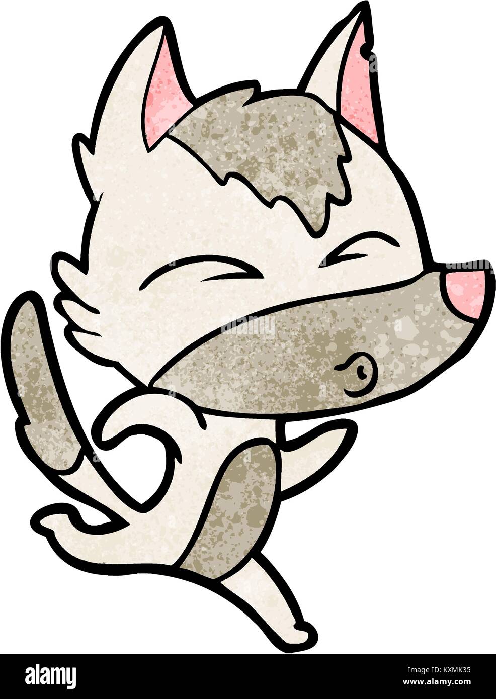 cartoon wolf running Stock Vector Image & Art - Alamy