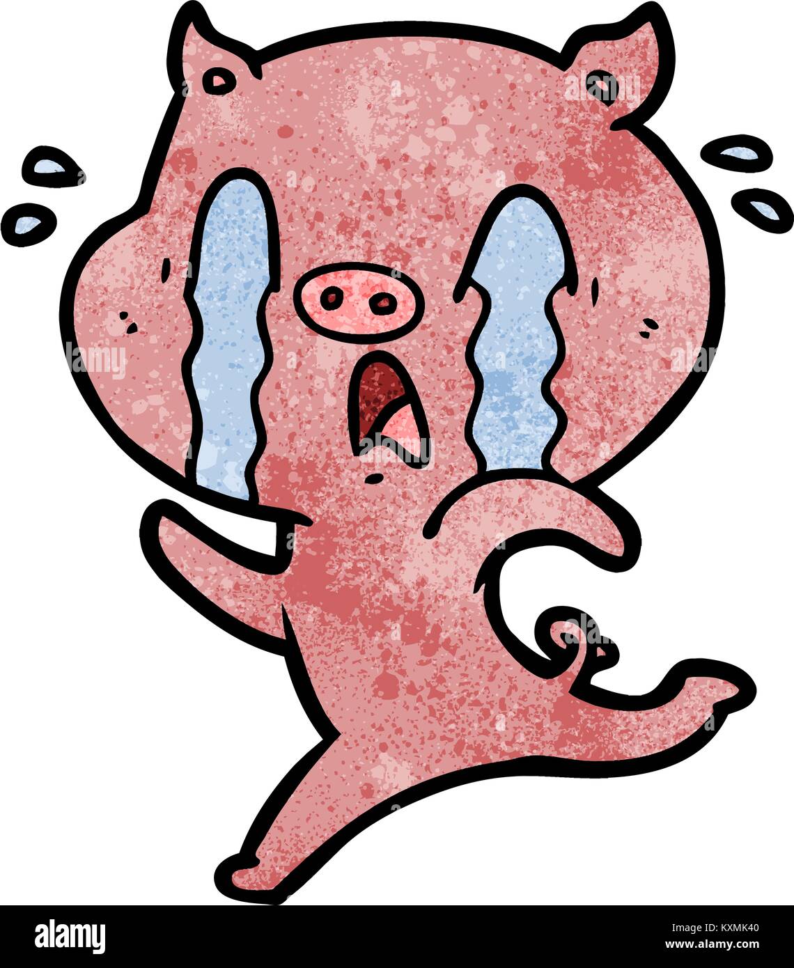 crying pig cartoon Stock Vector Image & Art - Alamy