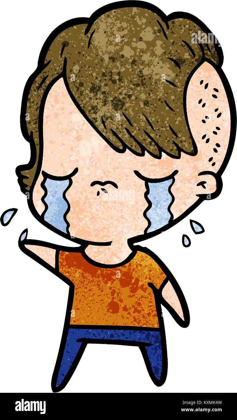 cartoon crying girl Stock Vector Image & Art - Alamy