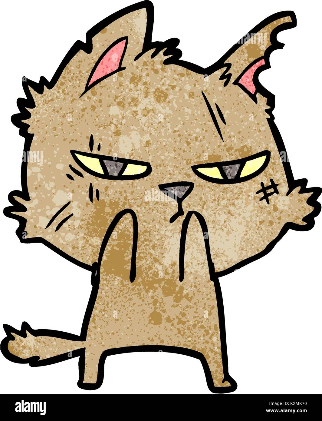 tough cartoon cat Stock Vector Image & Art - Alamy