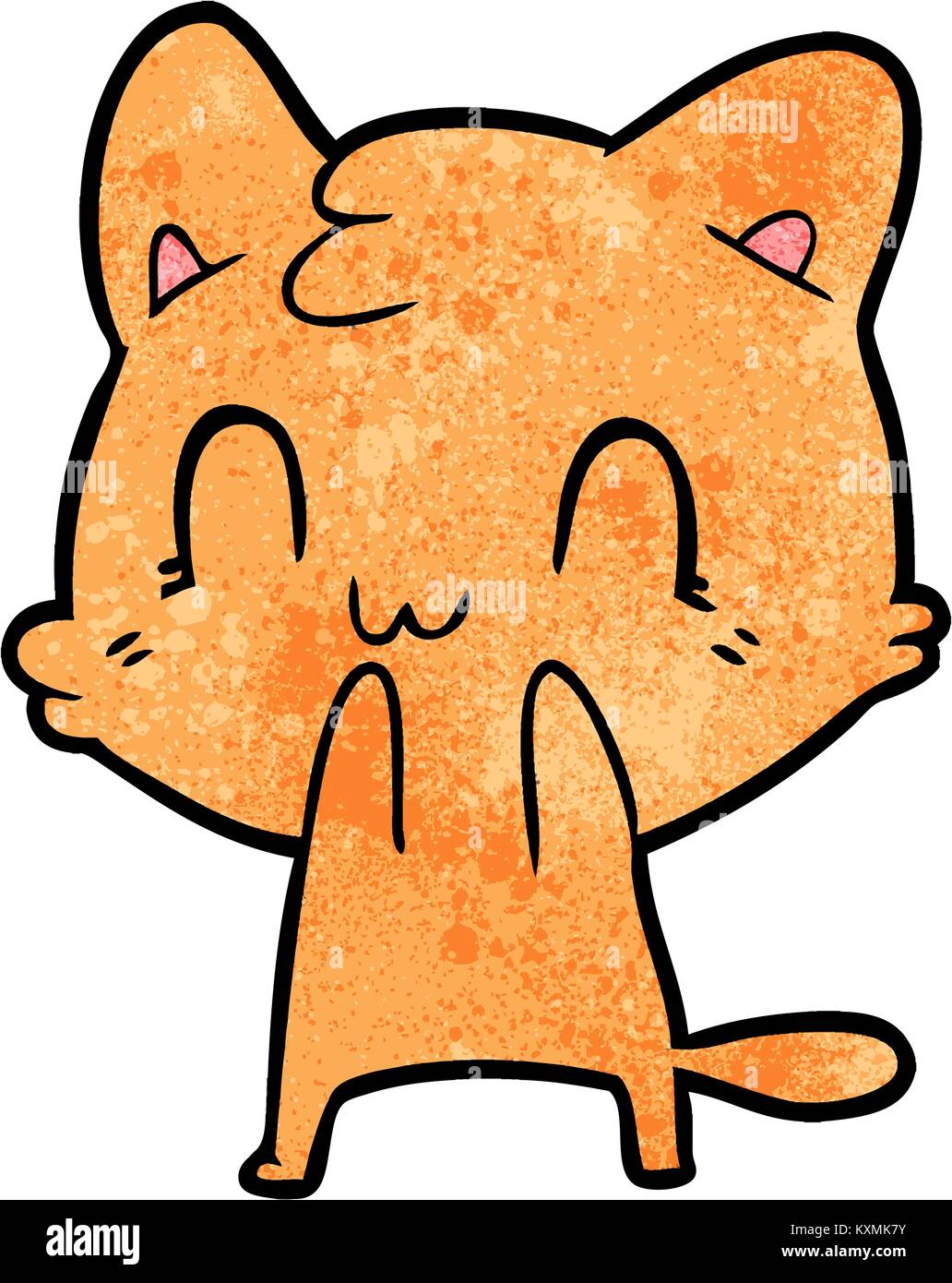 cartoon happy cat Stock Vector Image & Art - Alamy