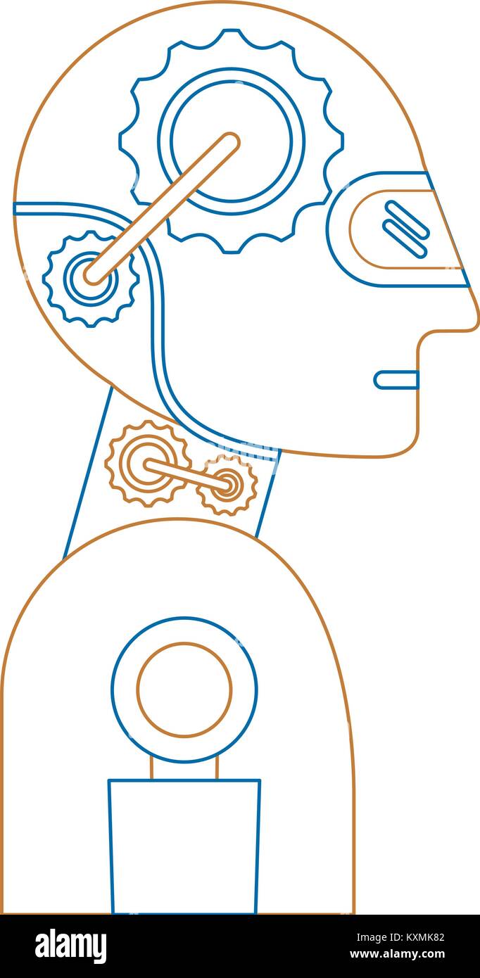 humanoid robot profile icon Stock Vector Image & Art - Alamy