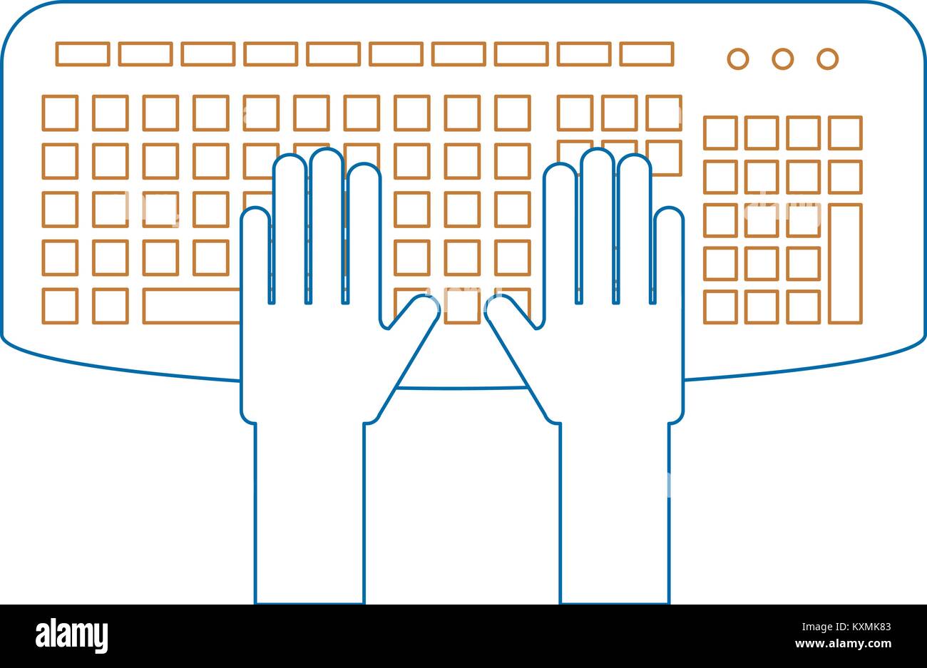 user with keyboard icon Stock Vector Image & Art - Alamy