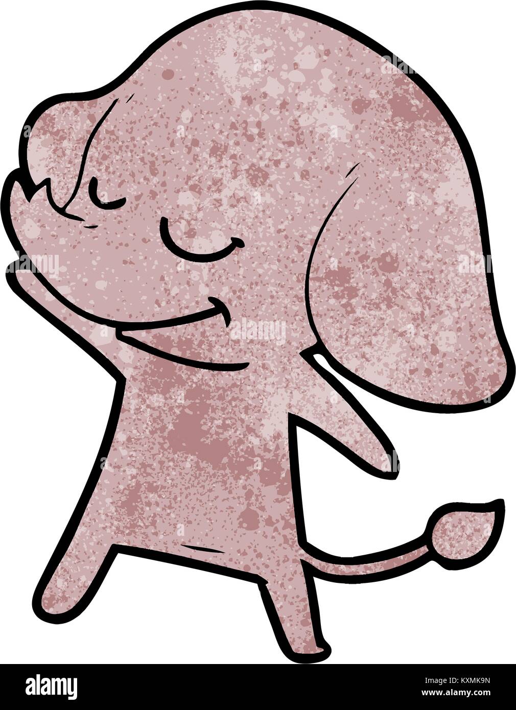 cartoon smiling elephant Stock Vector Image & Art - Alamy