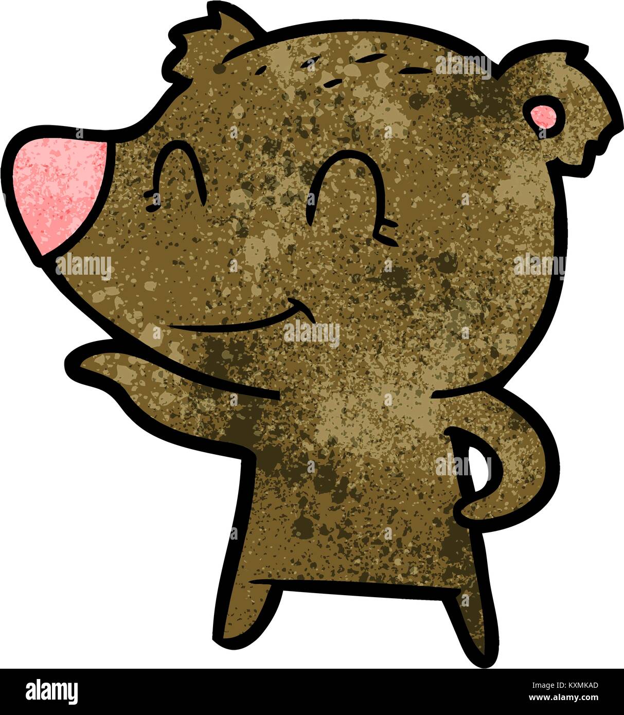 friendly bear cartoon Stock Vector Image & Art - Alamy