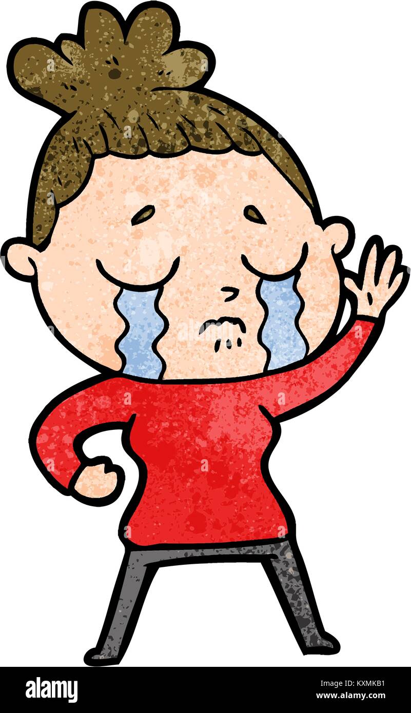 cartoon crying woman Stock Vector Image & Art - Alamy